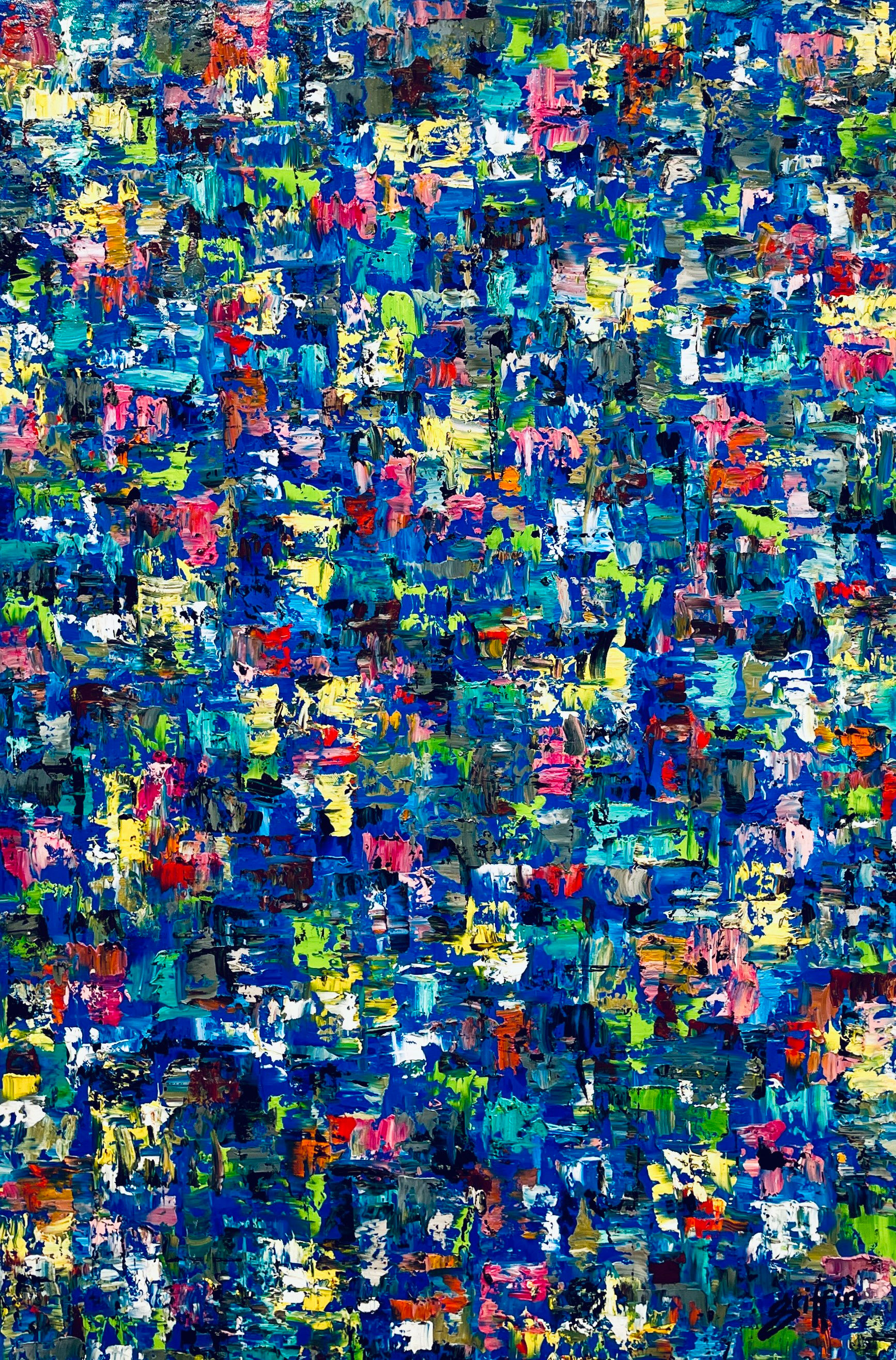 Untitled #52 Royal Blue Ground | Rubine Red Gallery