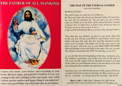 The Fiat Of The Eternal Father 4" x 6" | maryscall