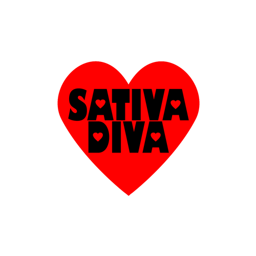 Sativa Diva Heart Sticker | sativadivas