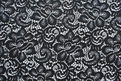 Black Rose Lace (Round) | Head Coverings By Es