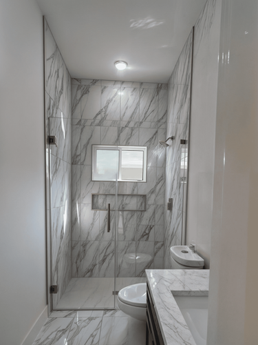 linear door gold hardware | Mcbella Glass And Mirror