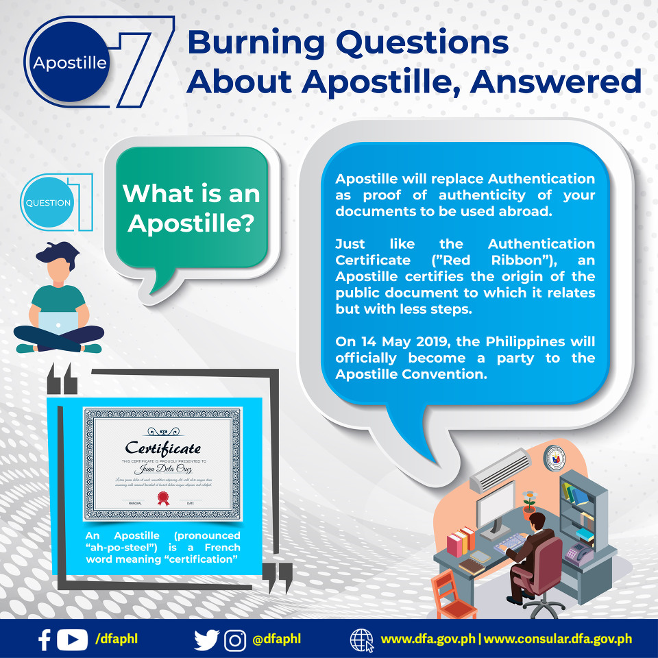 2019년 5월 14일 필리핀 아포스티유 협약 가입! 레드리본 폐지에 따른 서류 공증 방법 안내