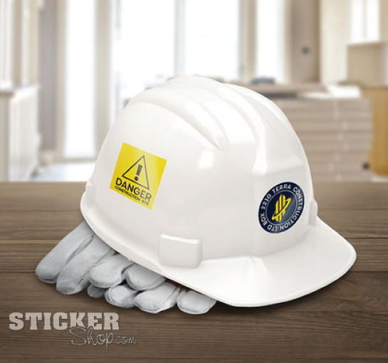 Hard Hat Stickers - Custom Printed, Numbering | StickerShop.com