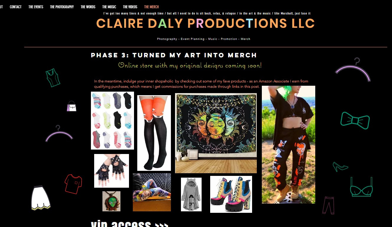 The Merch | Claire Daly Productions LLC | Grand Rapids