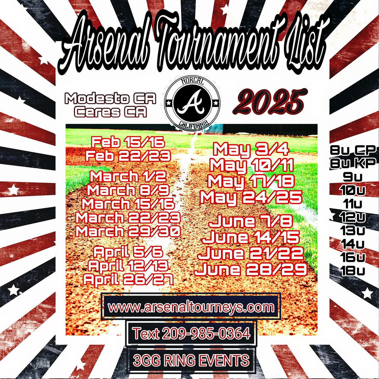 2025 Schedule | Arsenal Baseball