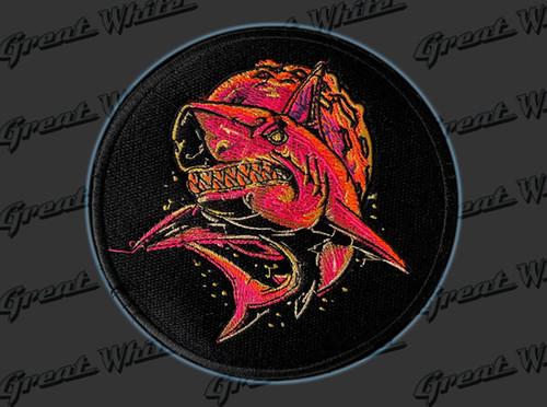 5” Embroidered Shark Patch | Greatwhite