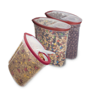 Rubbermaid Cereal Keeper 3 pk | Pack It Pro LLC