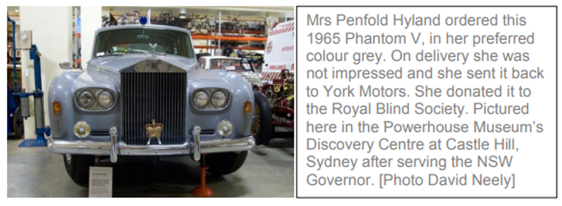 MRS PENFOLD HYLAND AND THE COLOUR GREY