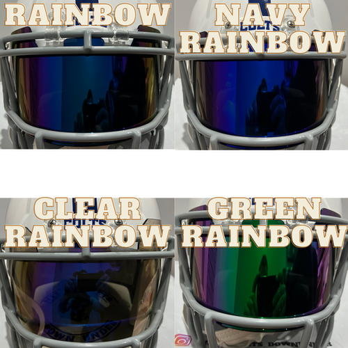 Rainbow Visors | NFL Helmets Down Und