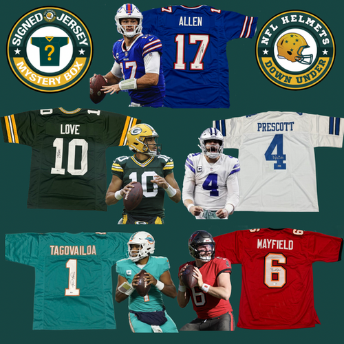SIGNED JERSEY MYSTERY BOX | NFL Helmets Down Und
