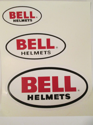 10" Bell Helmet Decal Harley Racing & Frames | hi-speedmotorcycles