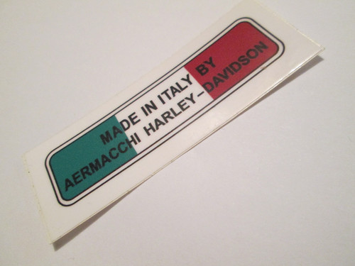 Harley XR XR750 Aermacchi Made In Italy Decal | hi-speedmotorcycles