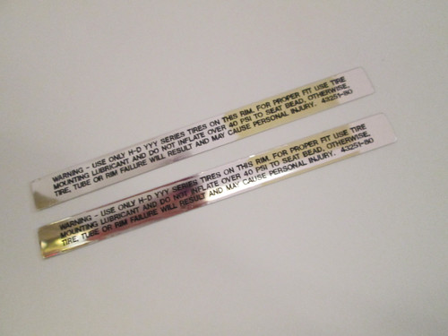 Harley Davidson Inner Rim Decal Pair | hi-speedmotorcycles