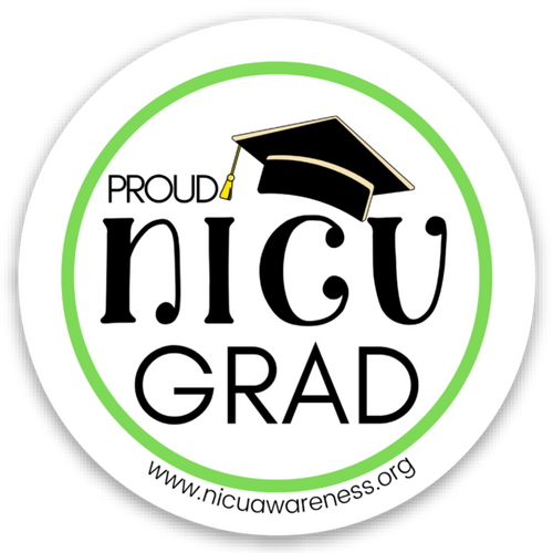 NICU Grad vinyl sticker (Hospital Pricing) | Project Sweet Peas