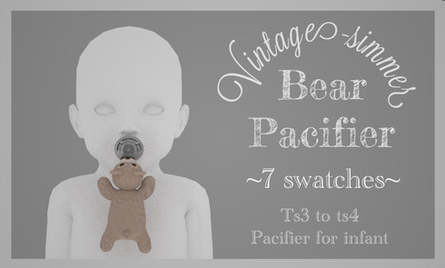 Bear Pacifier | Vintage Simmer New