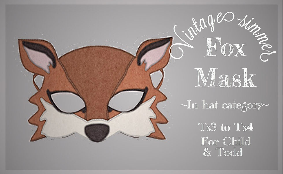 Fox Mask | Vintage Simmer