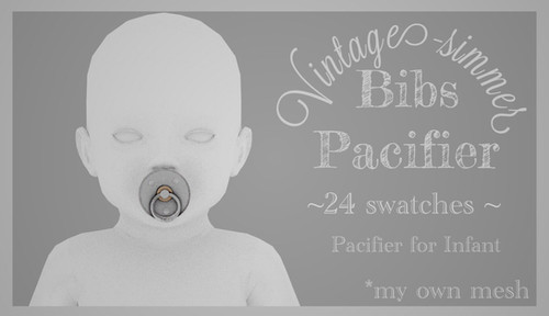 Bibs Pacifier Infant | Vintage Simmer New