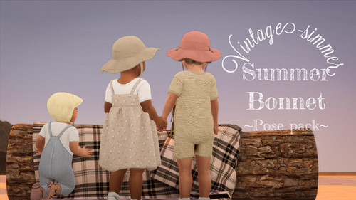 Summer Bonnet Poses | Vintage Simmer New