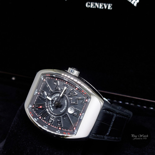 Franck Muller 45mm Black Arabic Dial Steel Vanguard REF: V45 SC DT AC ...