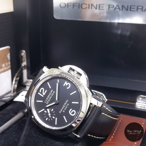 Panerai 44mm Black Dial 8 Days Luminor Marina PAM510 PAM00510 (Full set ...