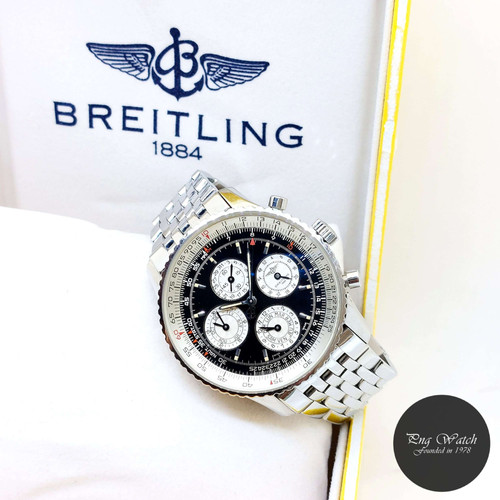 L.E Breitling 41.5mm Black Dial Navitimer 1461/52 Chronograph Watch REF: A38022 | pngwatchdealer