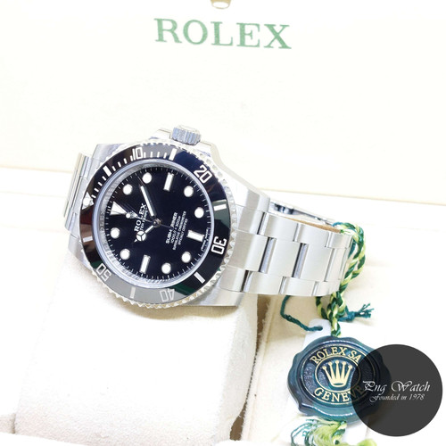 Rolex 40mm Oyster Perpetual Ceramic Black Dial No Date Submariner REF ...