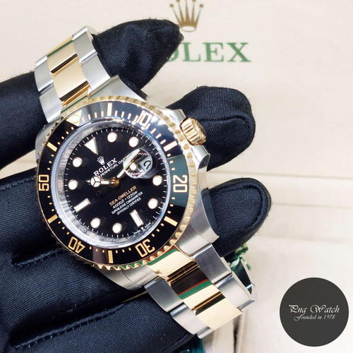Rolex 43mm 18K Half YG Ceramic Black Dial Sea Dweller REF: 126603 (2019 ...