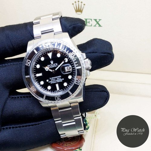 Rolex 40mm Ceramic Bezel Black Dial Unisex Submariner Date REF ...