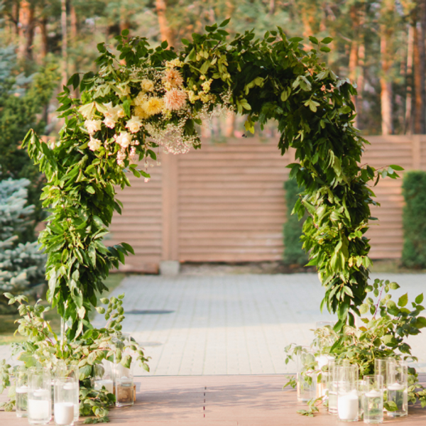 Permanence Wedding Rentals | Floral Wedding Arch For Rent