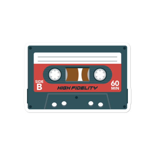 "High Fidelity" Cassette Tape Sticker | CS OLD 2022