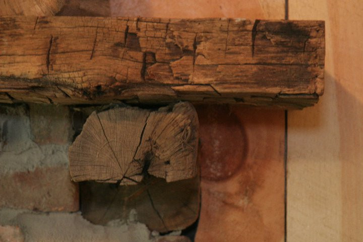 D. Pierce Giltner | Rustic Installations | Tabby Shell Fireplace