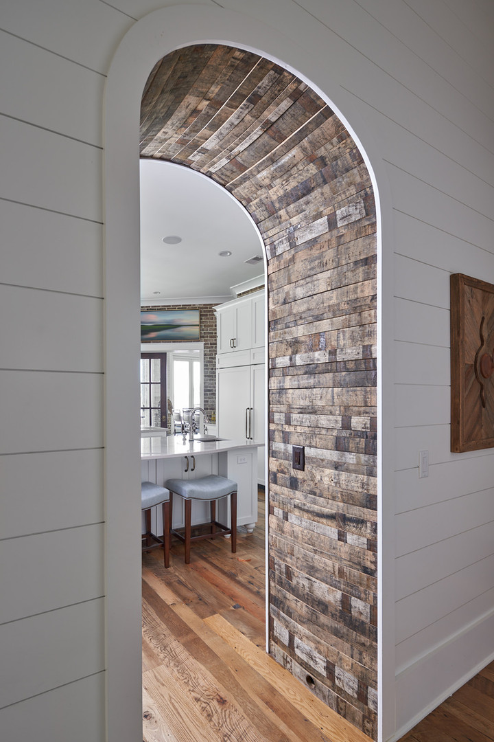 D. Pierce Giltner | Rustic Installations | Tabby Shell Fireplace