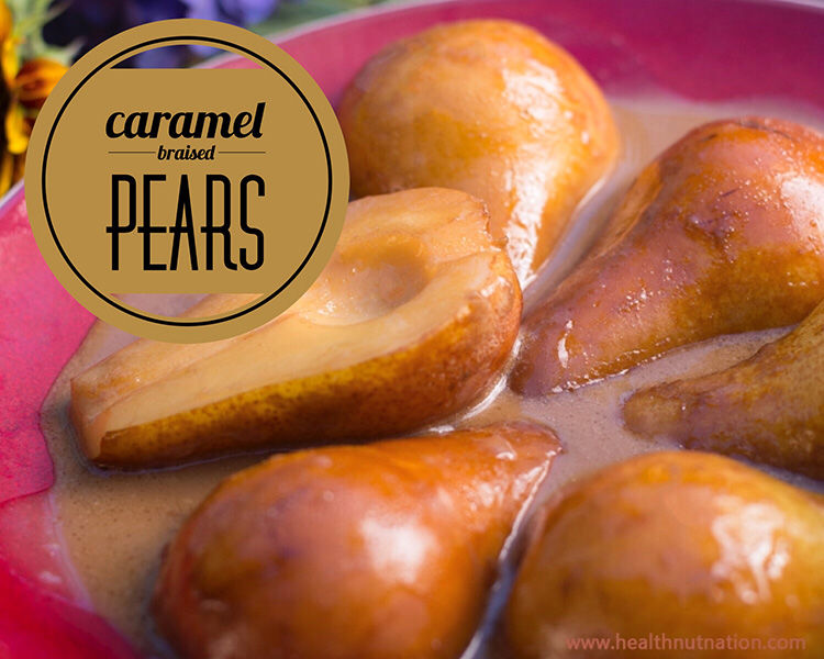 Caramel Braised Pears