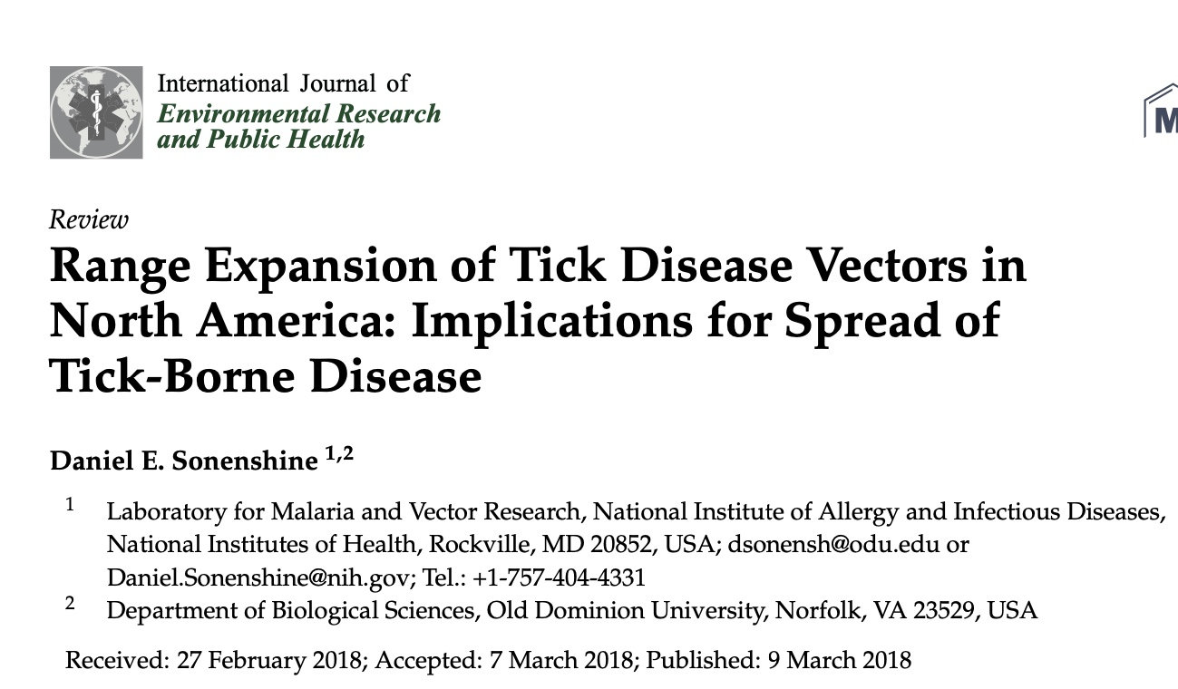 Range Expansion of Tick Disease Vectors in North America | AZHPCA