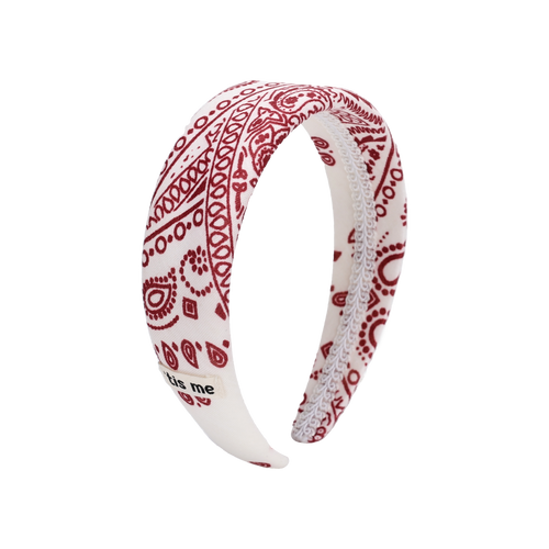 SS24 RED BANDANA HARD HEADBAND | 'tis me SS25