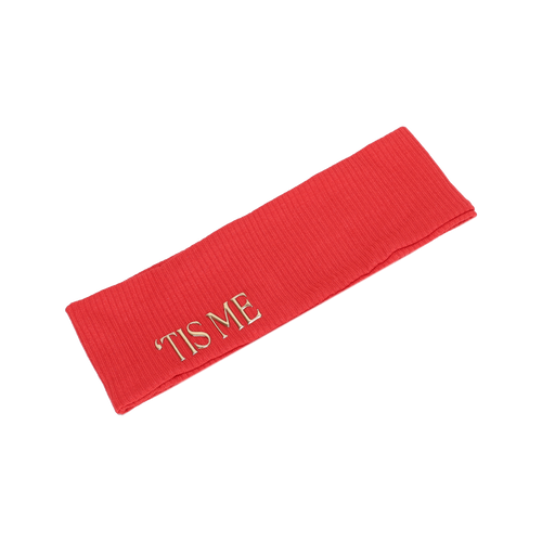 SS24 RED 2" BAND FLAT SWEATBAND COLLECTION | 'tis me fw25