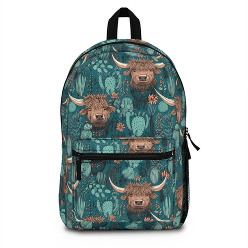 Western Style Highland Cow Backpack | Happy Highlands
