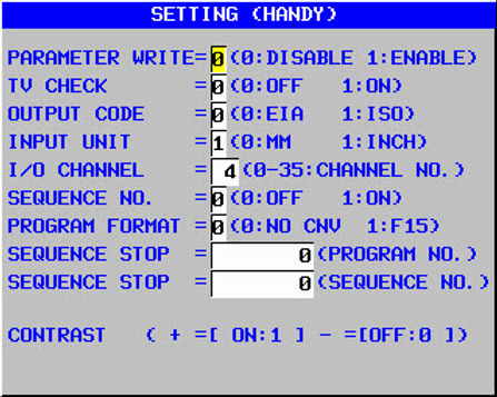 How do you enter the parameter setting mode?