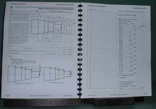 Combo: Workbook/Answer Book: Turning Center Programming, Setup ...