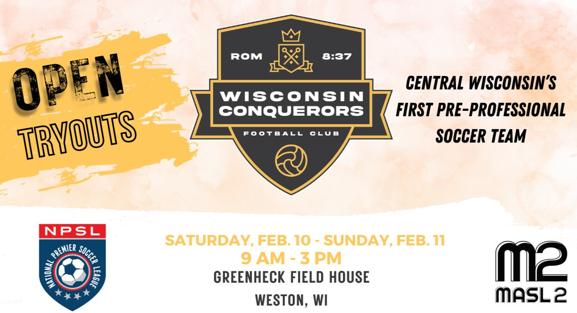 Wisconsin Conquerors FC announce open tryouts