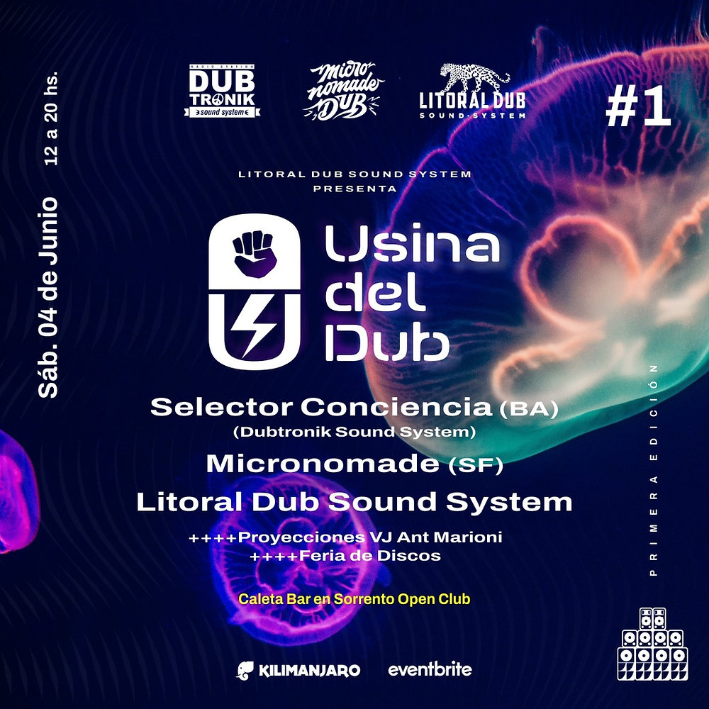 USINA DEL DUB #1 . "LITORAL DUB SOUND SYSTEM" en CALETA BAR. ROSARIO ...