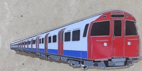 #D# Bakerloo Line 1972 Stock Enamel Brooch Pin Badge | TierneyModelRailway