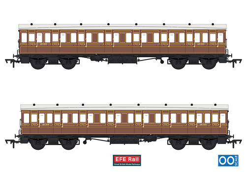 54ft non-Corridor Composite LBSCR Raw Umber | TierneyModelRailway
