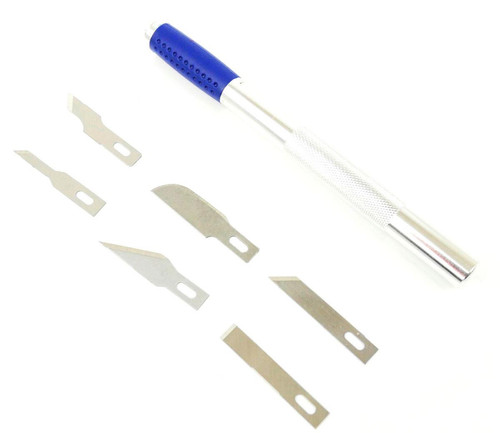Soft Grip Craft Knife No.1 Set with 6 Blades | TierneyModelRailway