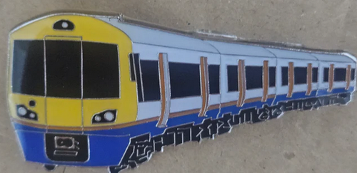 London Overground Class 378 Enamel Brooch Pin Badge | TierneyModelRailway