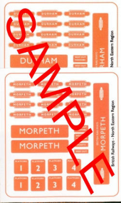 #D# BR (North Eastern Region) Durham & Morpeth Station Signs ...