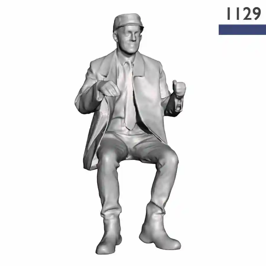 Seated Driver in BR Uniform | TierneyModelRailway