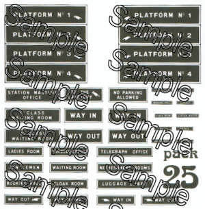 #D# Early Station Signs | TierneyModelRailway