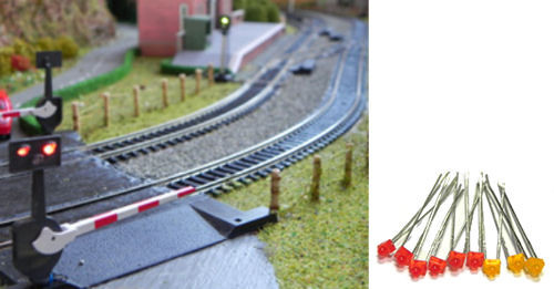 LED Pack Level Crossing (3 Extra Sets) | TierneyModelRailway