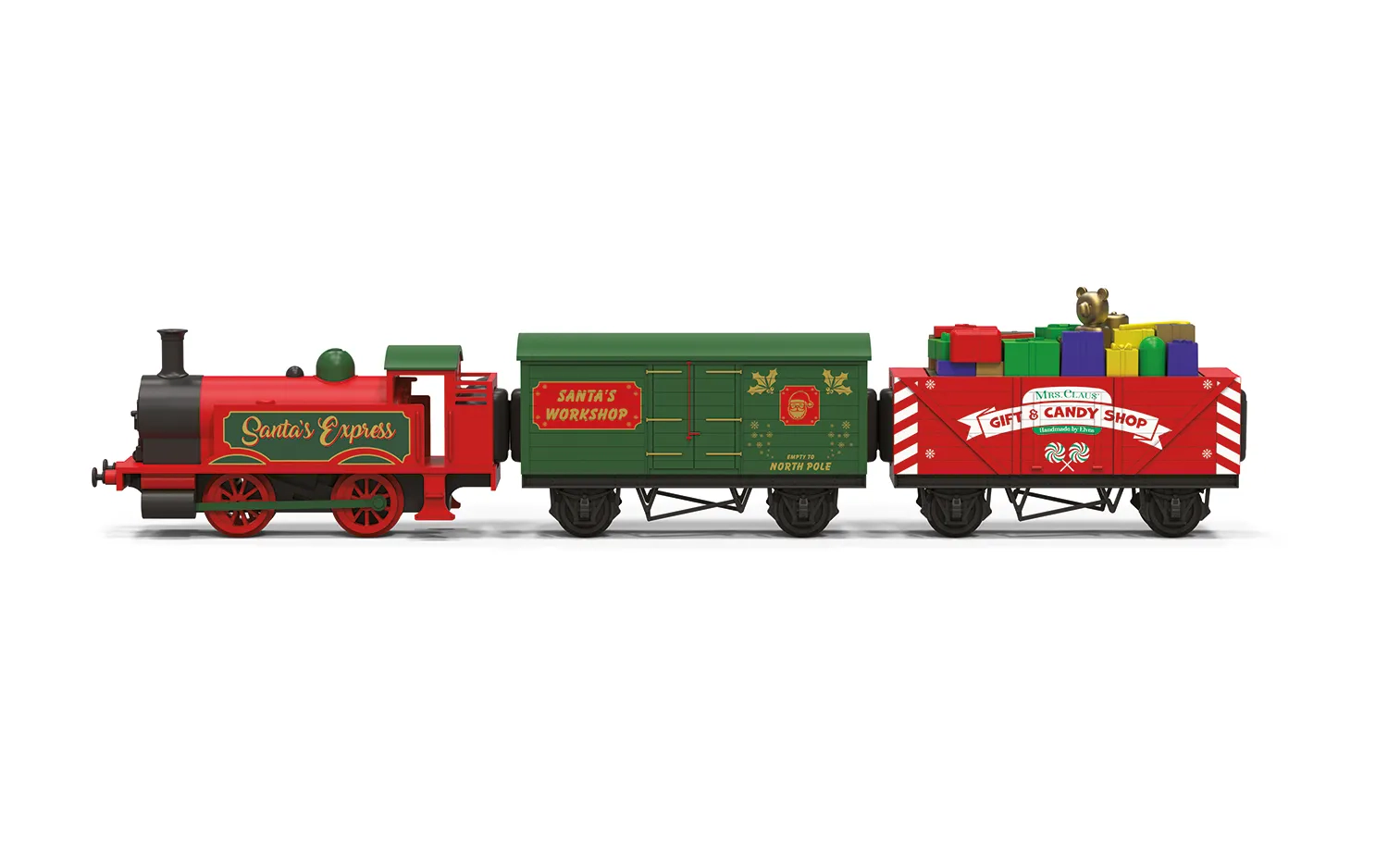 Santa’s Express Rechargeable Battery Operated Train Set ...